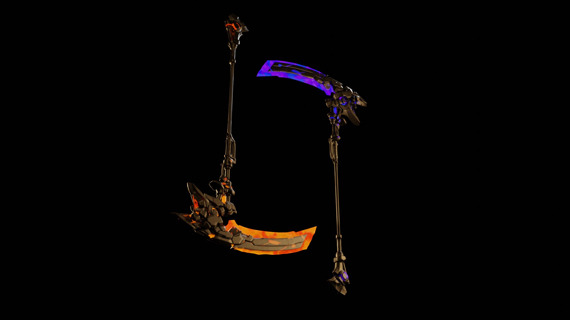 3D Twin Death 3D Weapon - TurboSquid 2074984