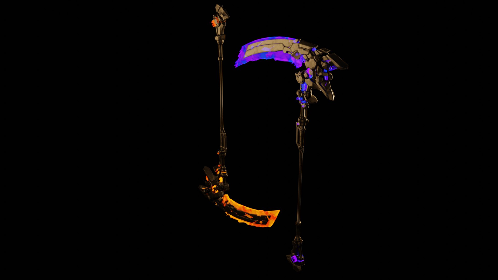 3D Twin Death 3D Weapon - TurboSquid 2074984