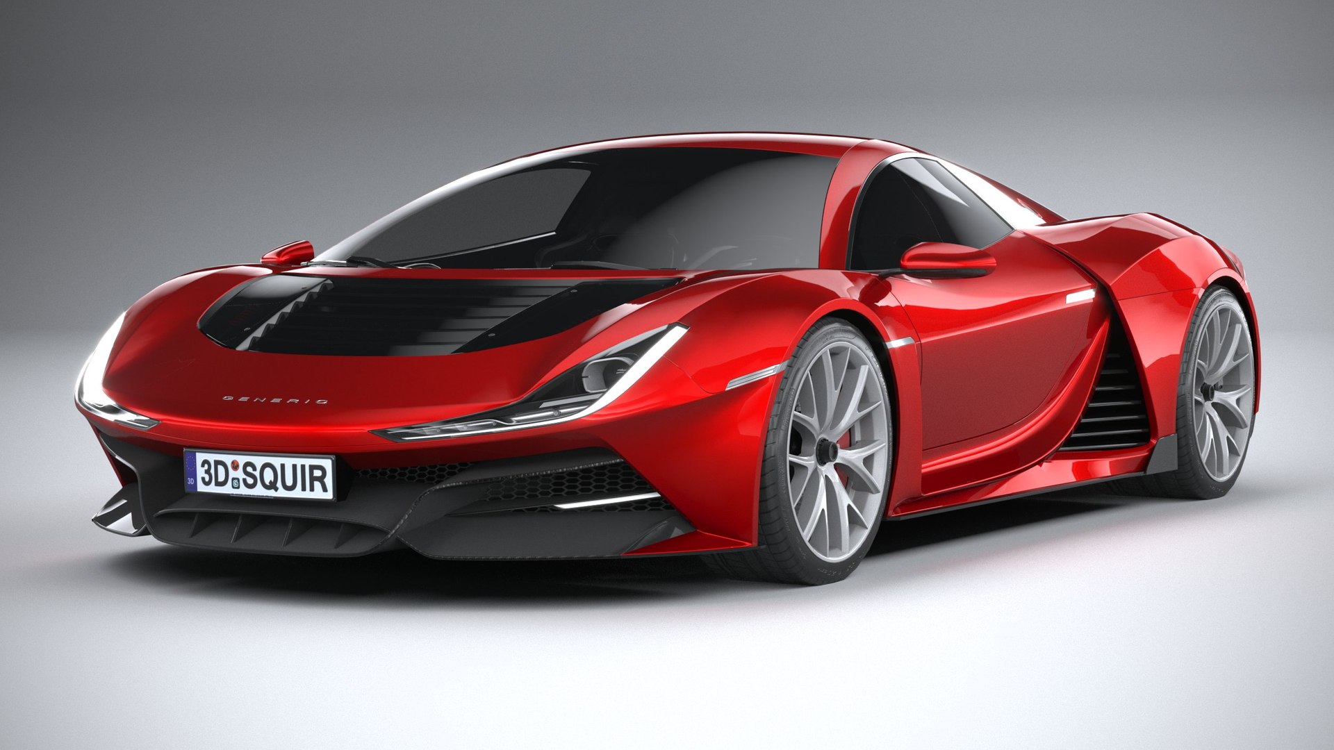 Generic Supercar V1 2020 LowPoly Model - TurboSquid 1813114