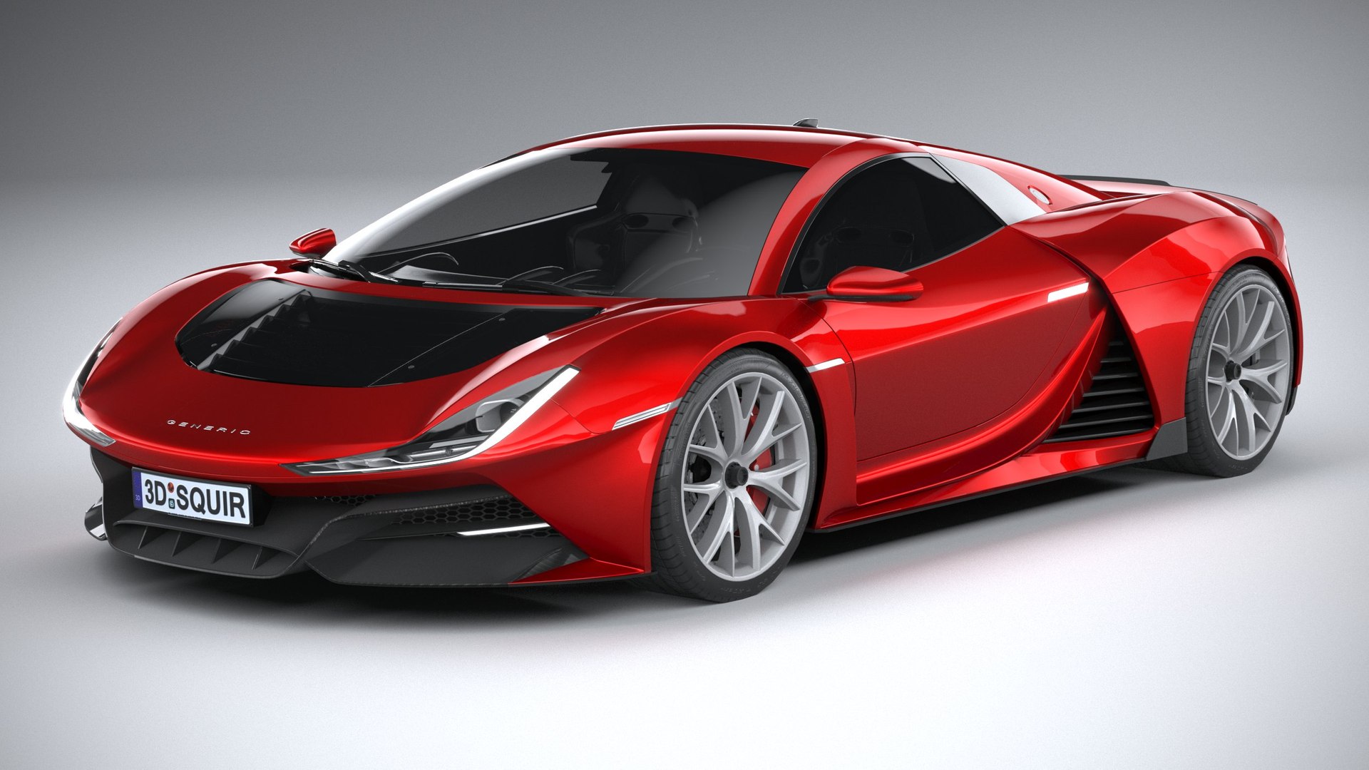 Generic Supercar V1 2020 LowPoly Model - TurboSquid 1813114