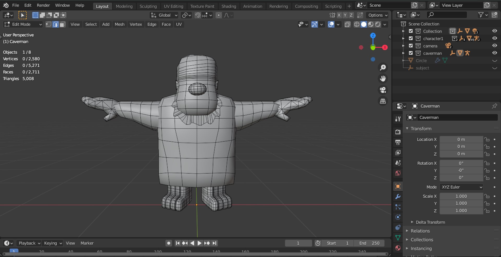 Caverman 3D model - TurboSquid 1647184