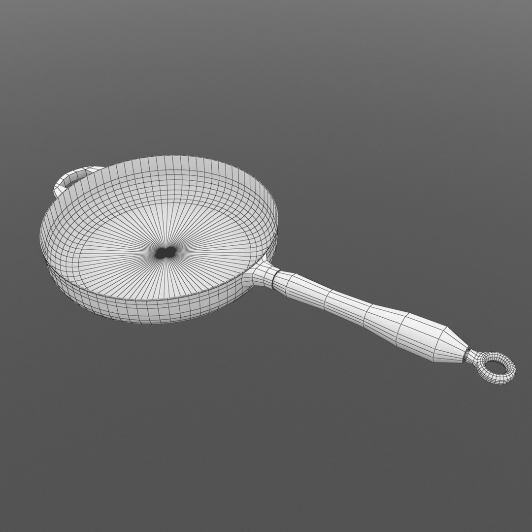 3d Kitchen Cast Iron Skillet Model Turbosquid 1375251