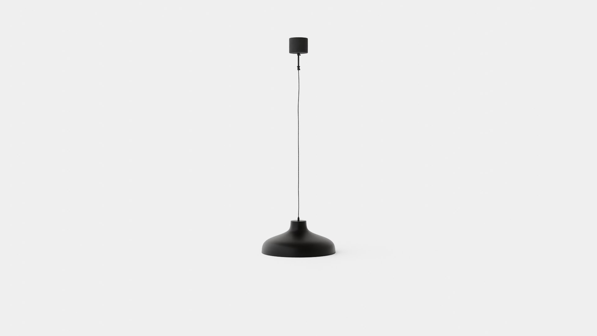 3D Model Pelle Pendant Black Lamp - TurboSquid 2247620