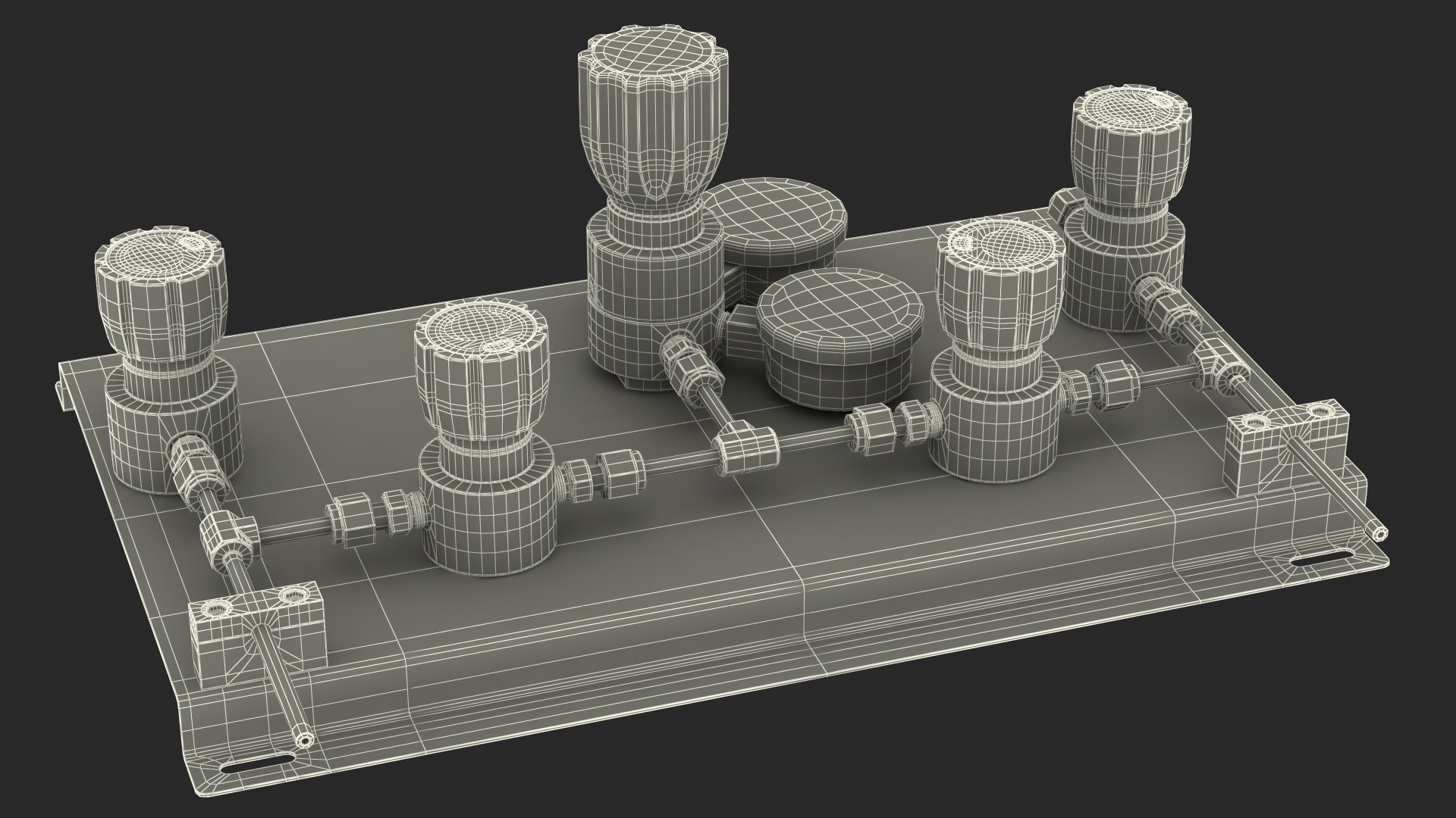 3D AFK Lab Industrial Gas Control Panel - TurboSquid 1956088
