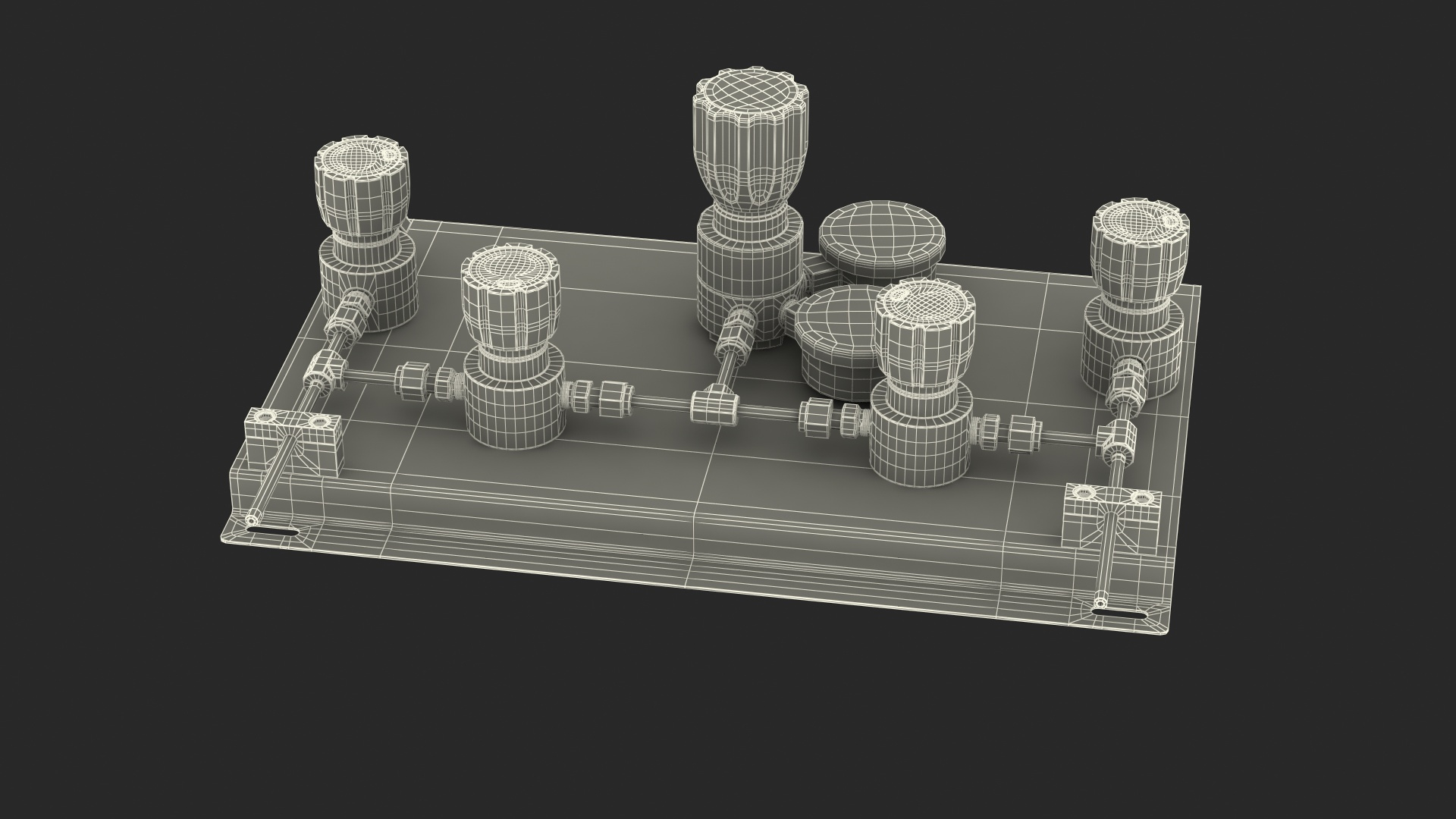3D AFK Lab Industrial Gas Control Panel - TurboSquid 1956088