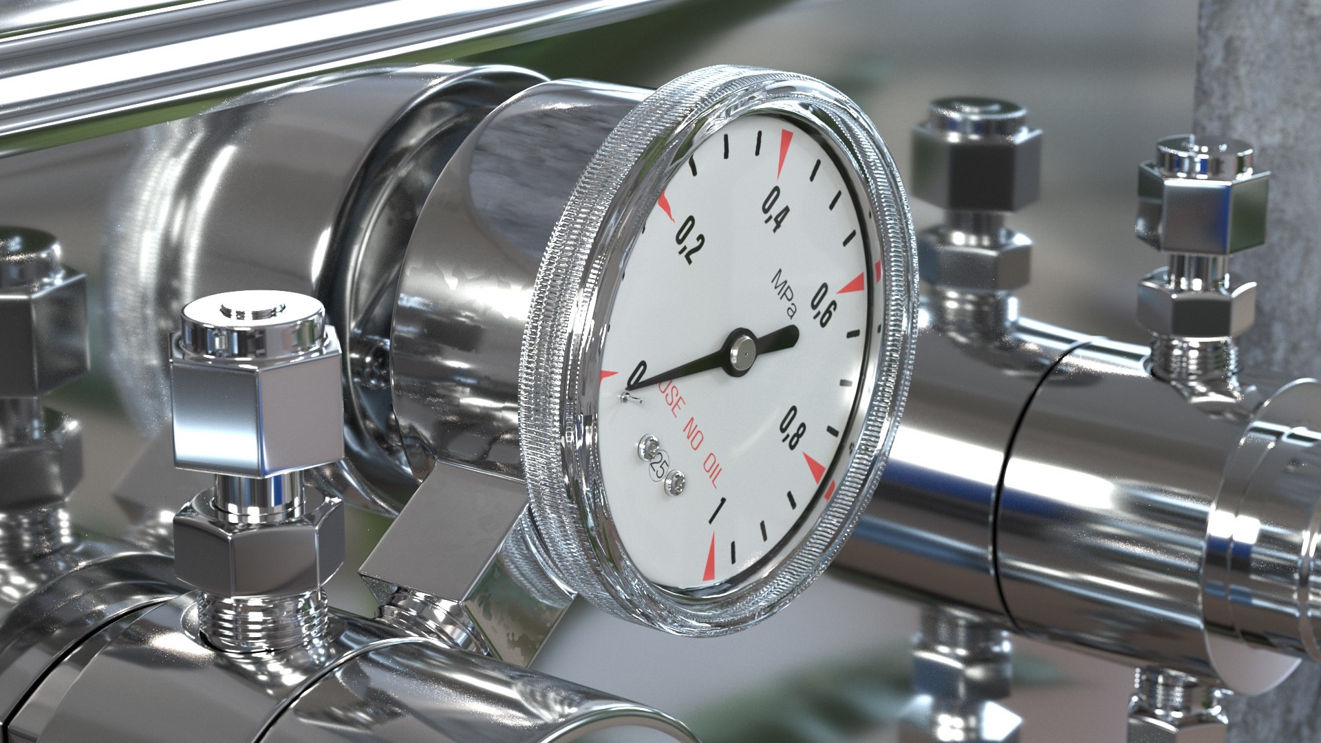 3D AFK Lab Industrial Gas Control Panel - TurboSquid 1956088