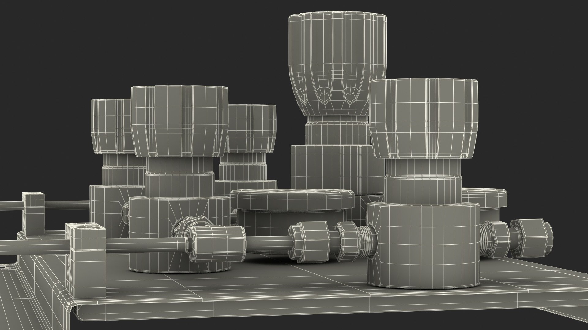 3D AFK Lab Industrial Gas Control Panel - TurboSquid 1956088