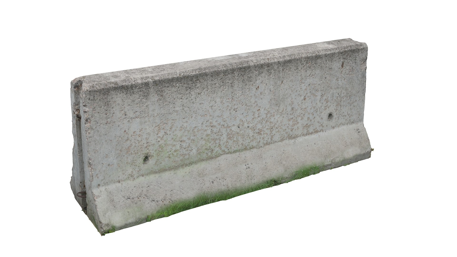 Concrete Barrier Scan 8k 3d Obj