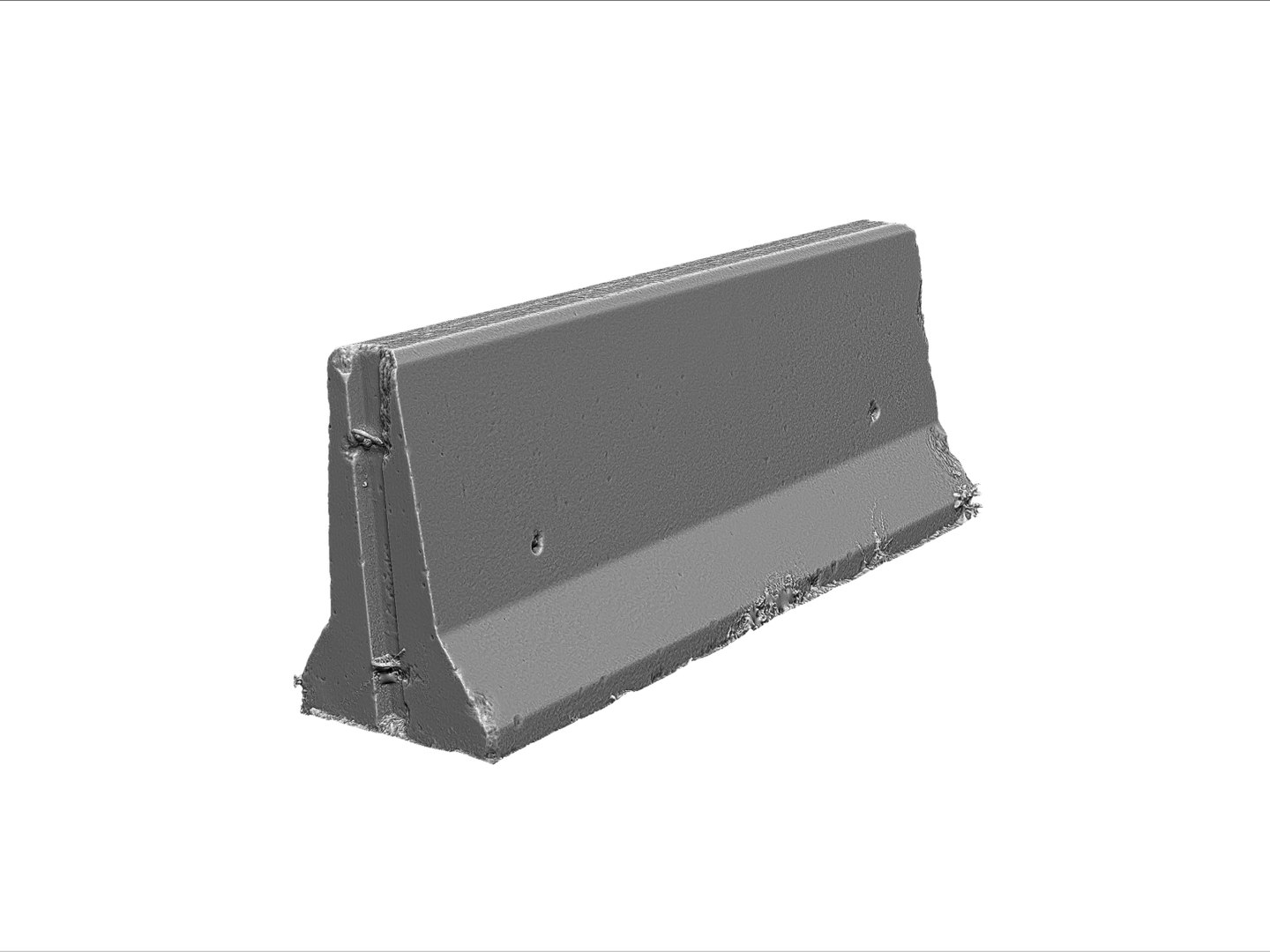 Concrete Barrier Scan 8k 3d Obj