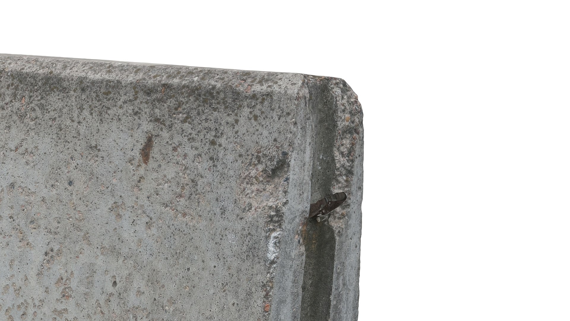 Concrete Barrier Scan 8k 3d Obj