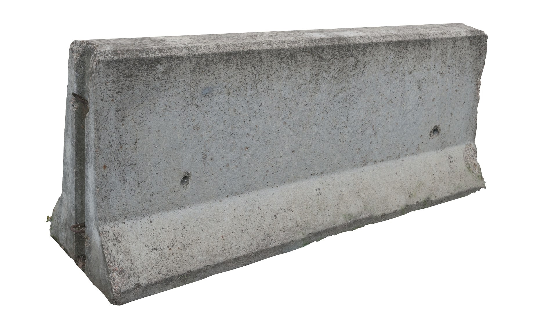 Concrete Barrier Scan 8k 3d Obj