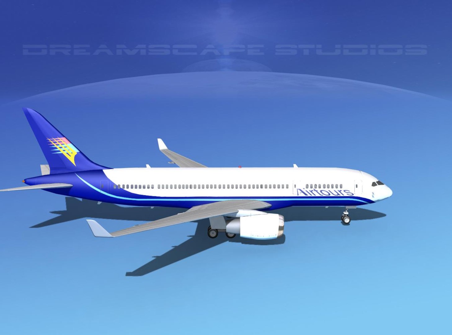 3d Model Airline Boeing 787-8 787
