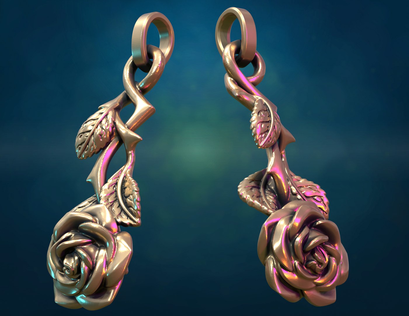 Roser Pendant Printable Model - TurboSquid 2250791