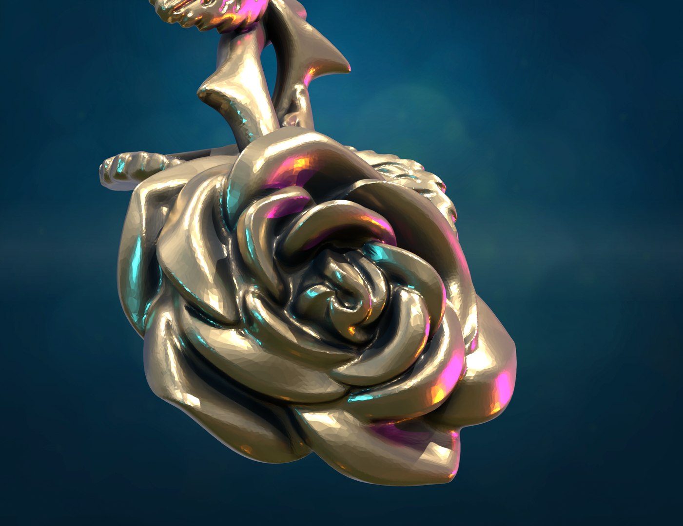 Roser Pendant Printable Model - TurboSquid 2250791