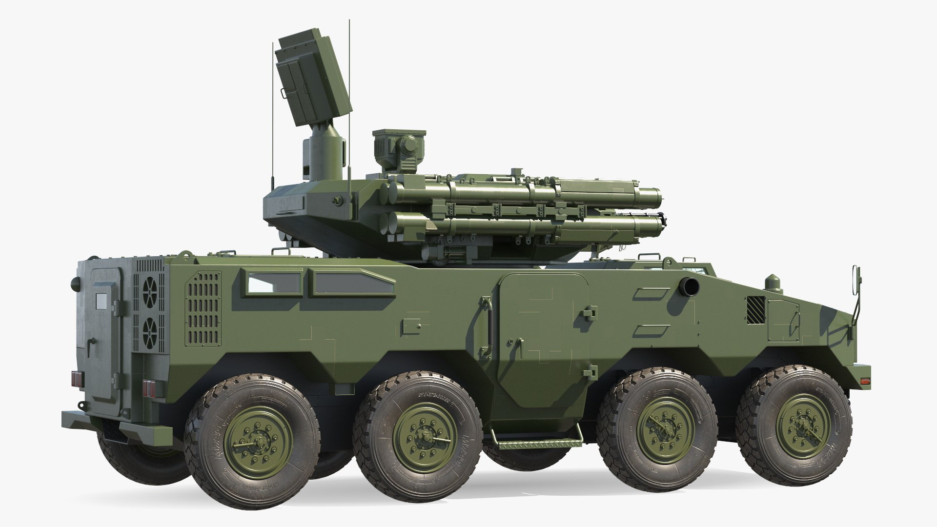 3D Anti Aircraft Defense Unit Green - TurboSquid 2366298