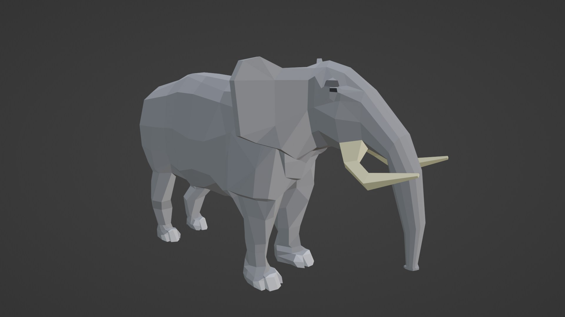3D LOW POLY Elephant - ANIMATED - TurboSquid 2184821