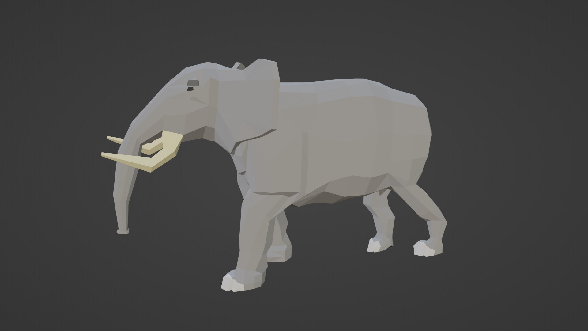 3D LOW POLY Elephant - ANIMATED - TurboSquid 2184821