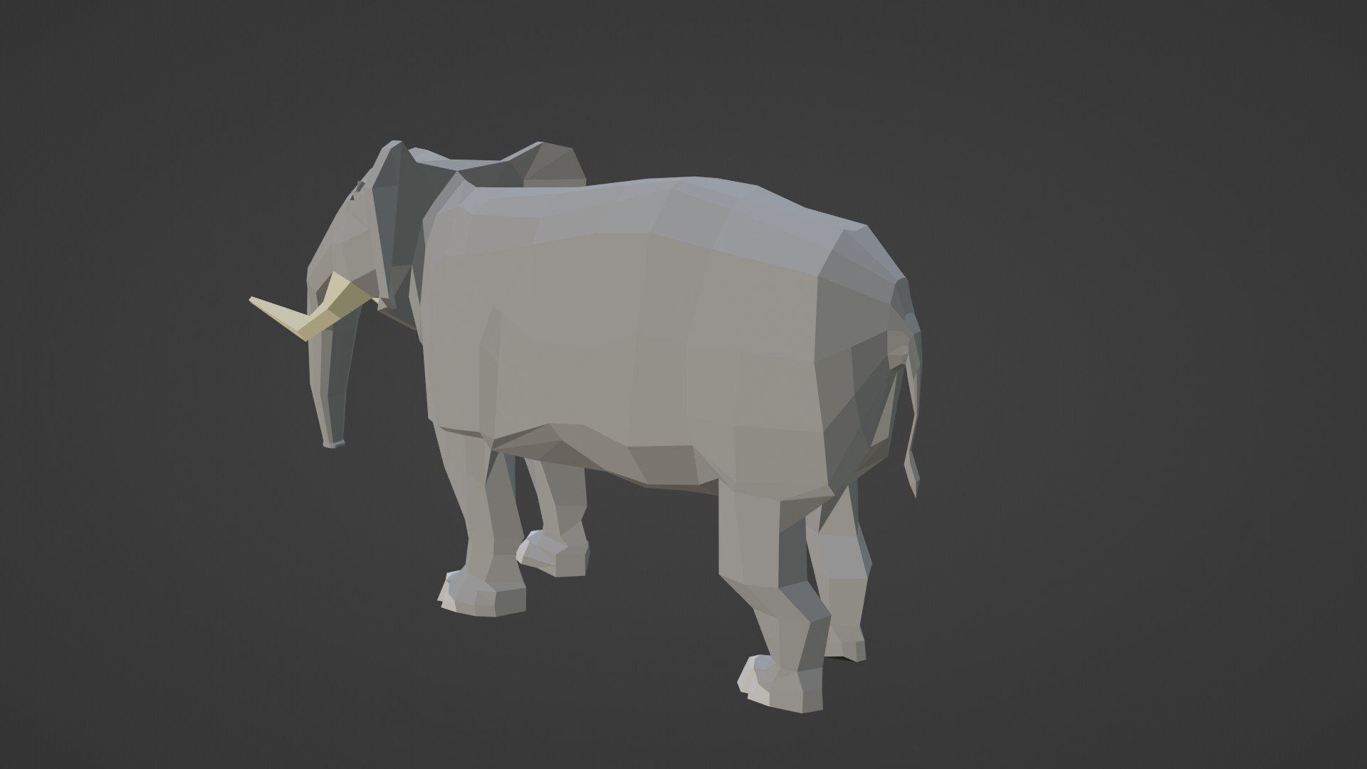 3D LOW POLY Elephant - ANIMATED - TurboSquid 2184821