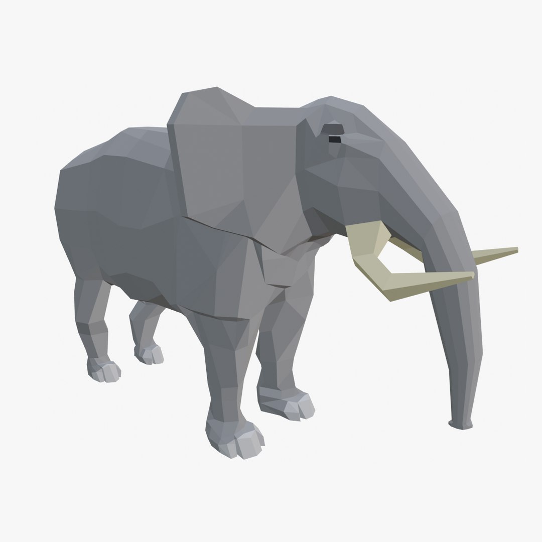 3D LOW POLY Elephant - ANIMATED - TurboSquid 2184821