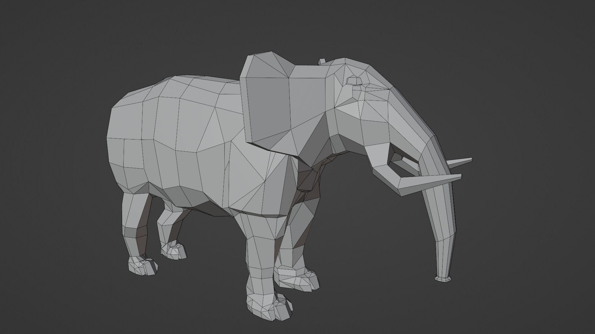 3D LOW POLY Elephant - ANIMATED - TurboSquid 2184821