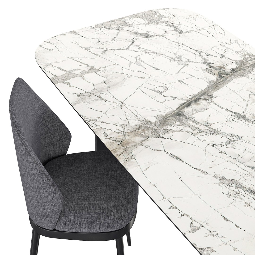 Table and chair Slot Mida 3D - TurboSquid 1871205