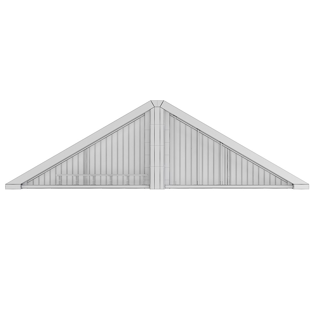 3D Factory Front Wall Triangle - TurboSquid 2255301