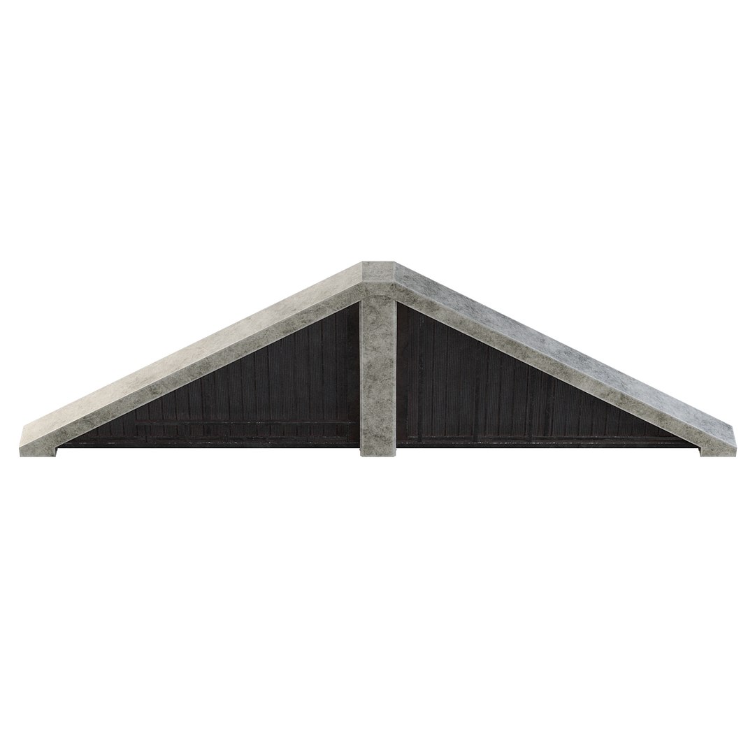 3D Factory Front Wall Triangle - TurboSquid 2255301