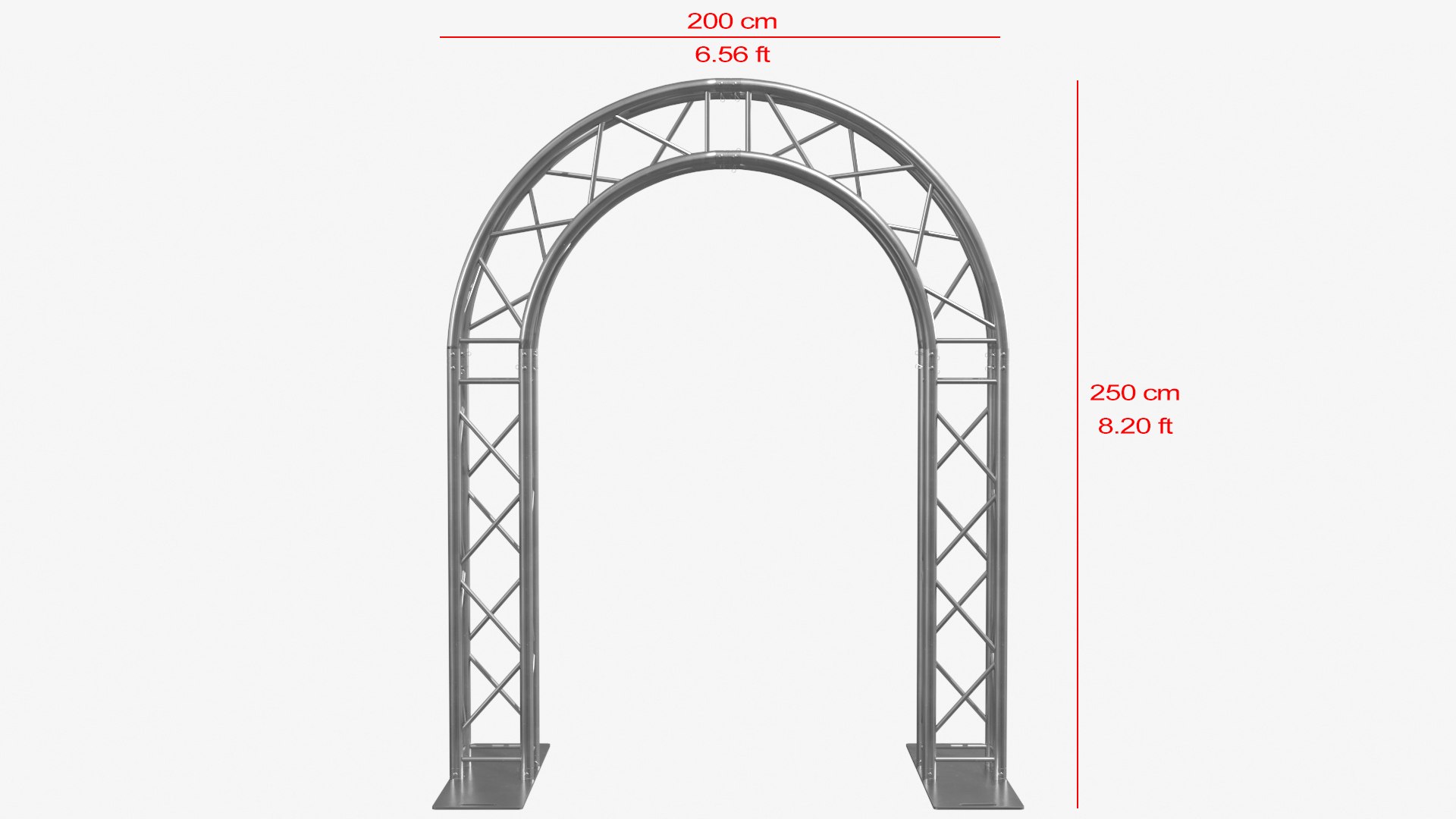 Modular Aluminum Arch Truss System Event Entrance 3D Model - TurboSquid ...