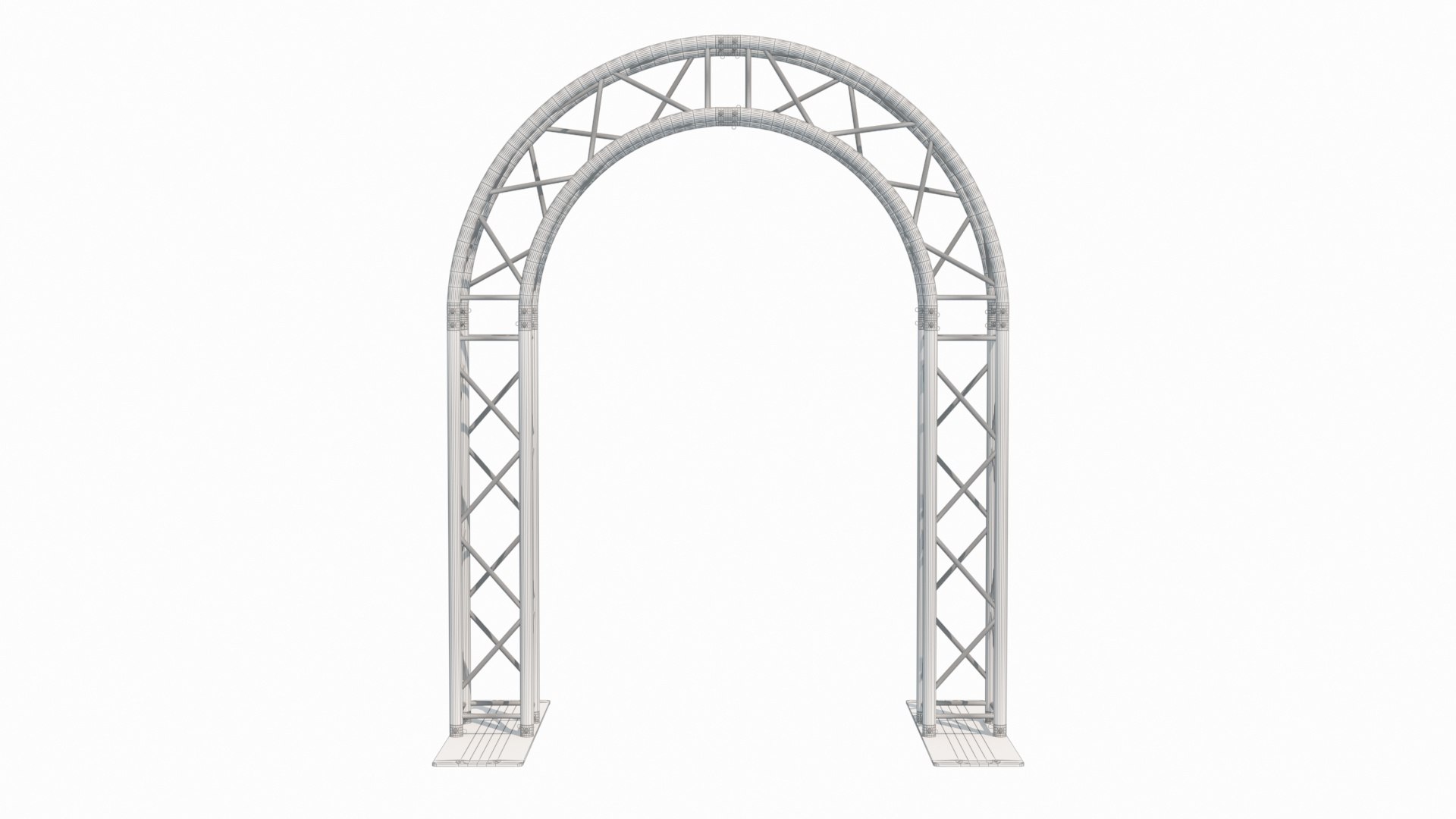 Modular Aluminum Arch Truss System Event Entrance 3D Model - TurboSquid ...