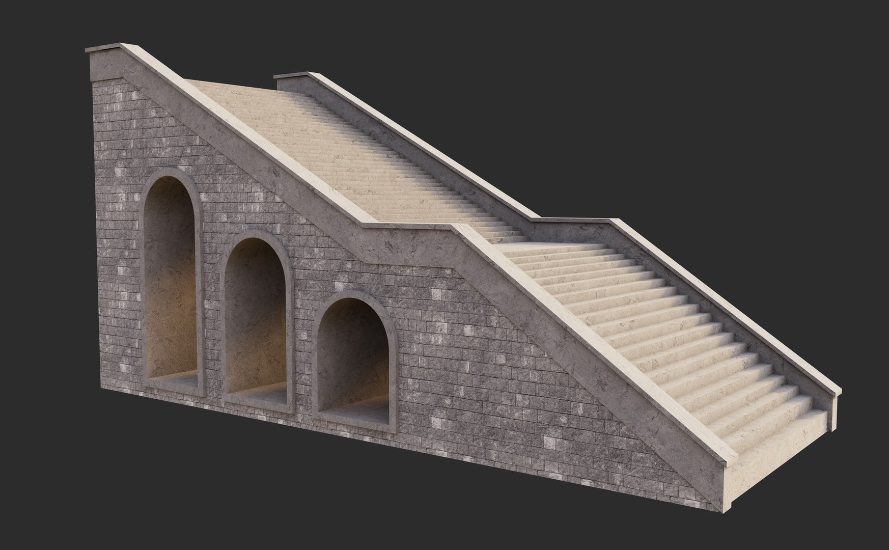 Free Bridge Stairs 3D - TurboSquid 2508059