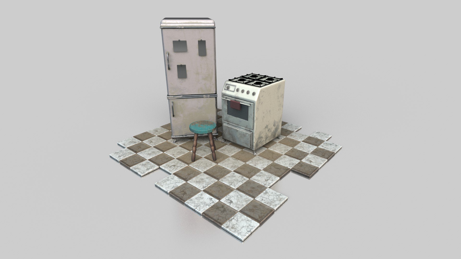 3D Fridge Game Prop - TurboSquid 2139897