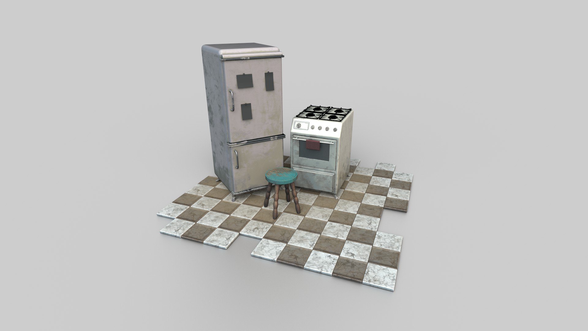 3D Fridge Game Prop - TurboSquid 2139897