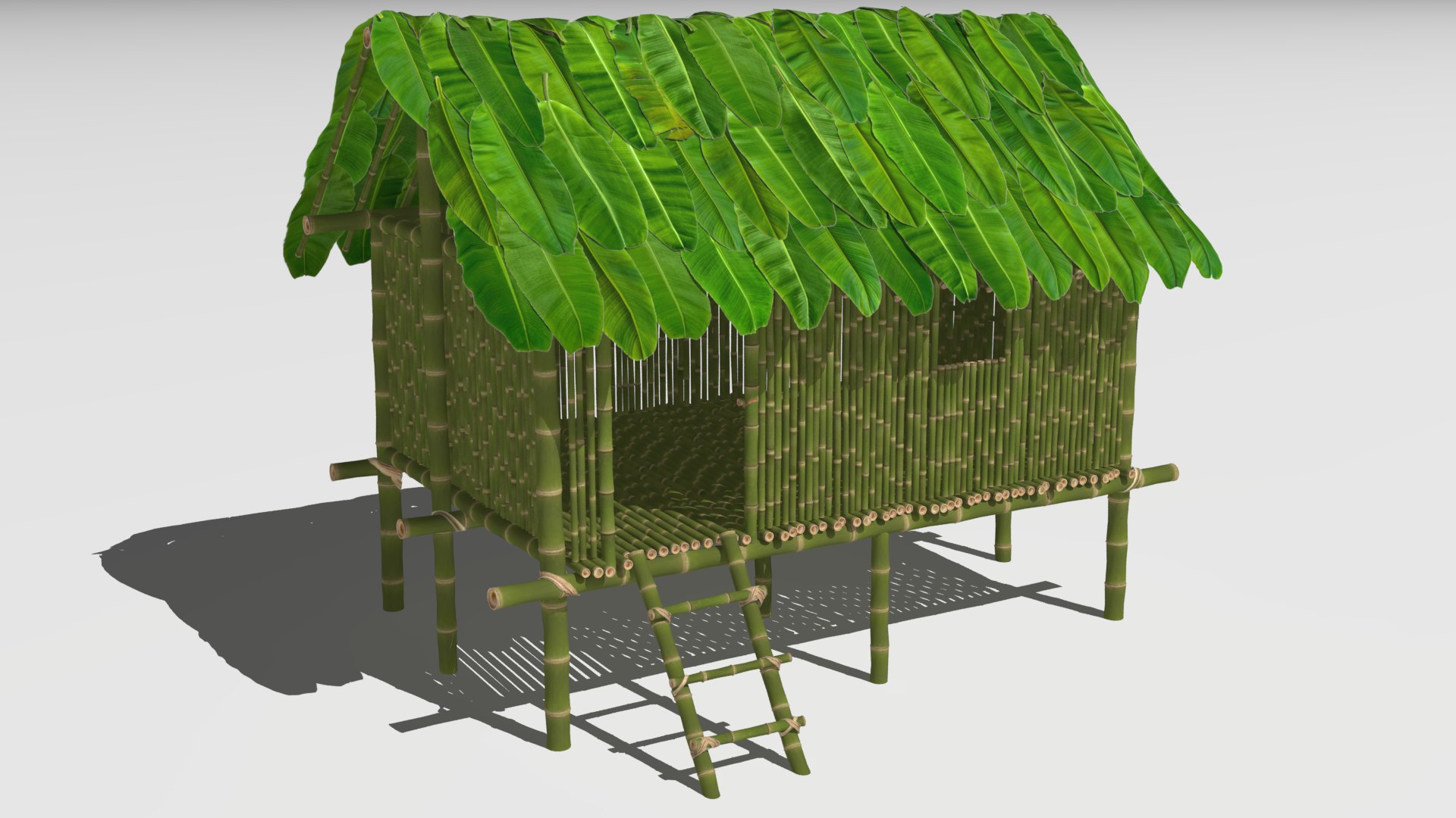 Jungle Hut Model - TurboSquid 2001249