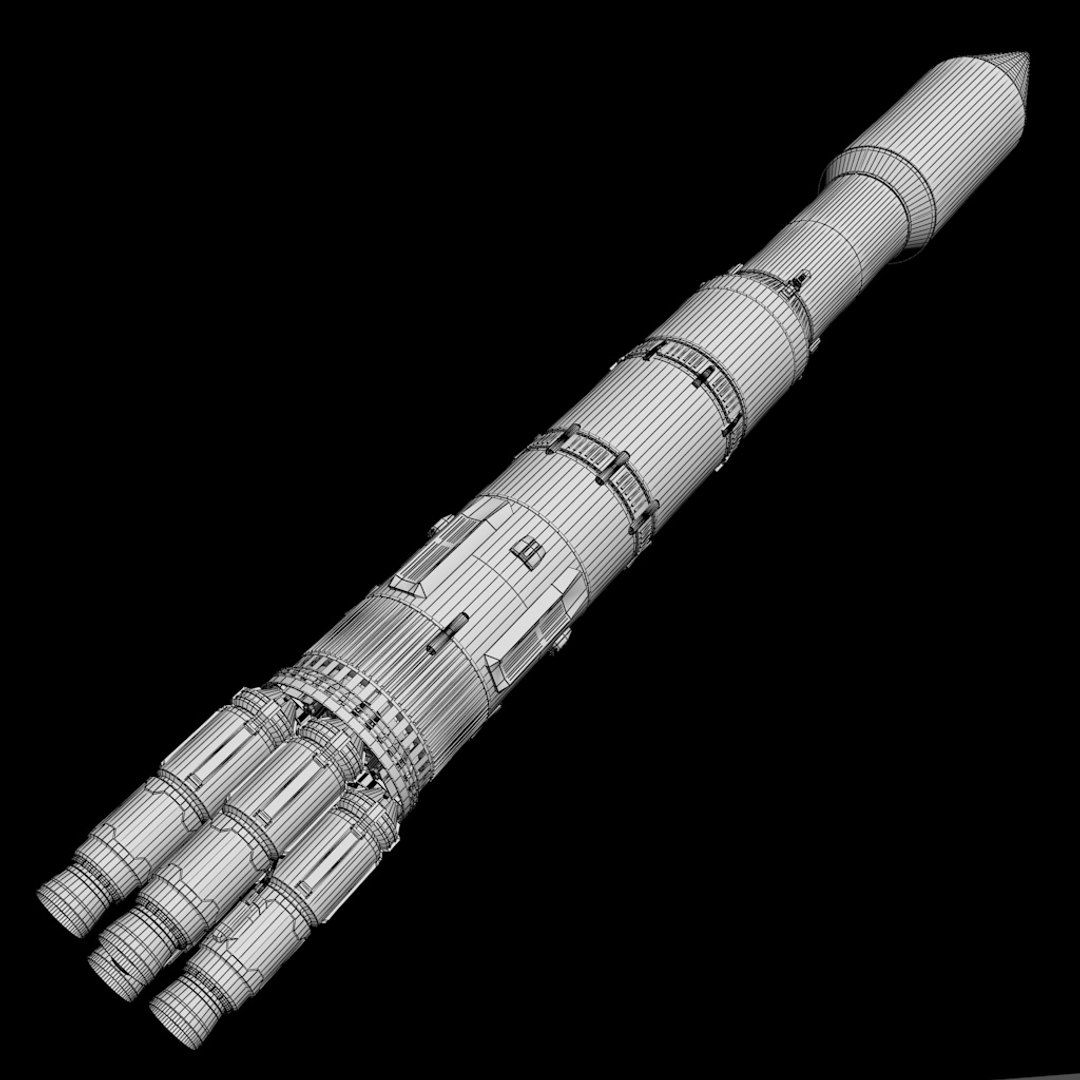 3D space sci-fi rocket model - TurboSquid 1278740