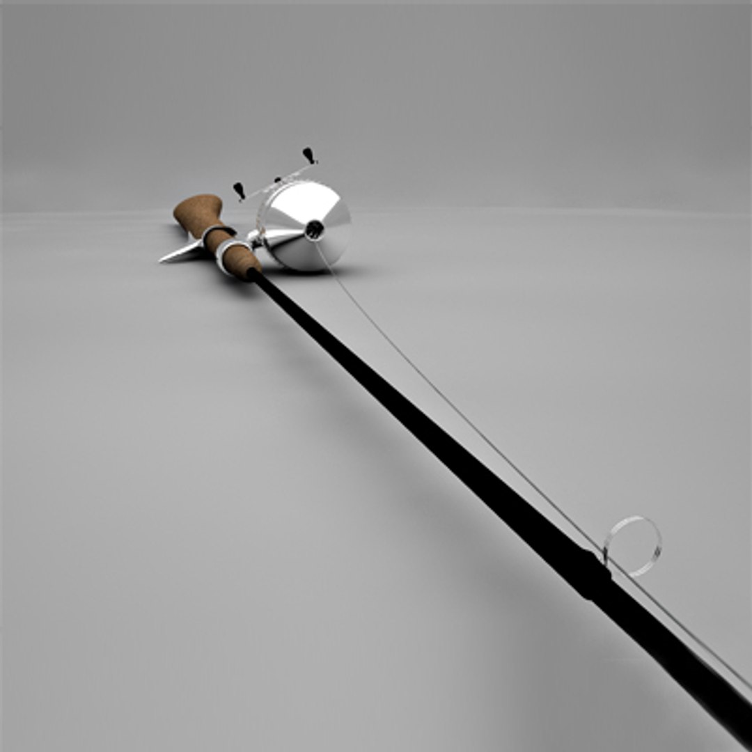 fishing rod 3d model