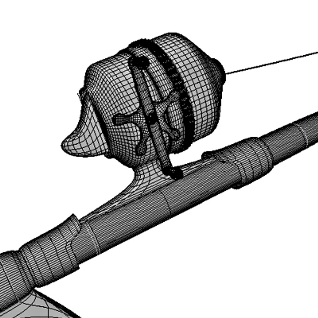 fishing rod 3d model