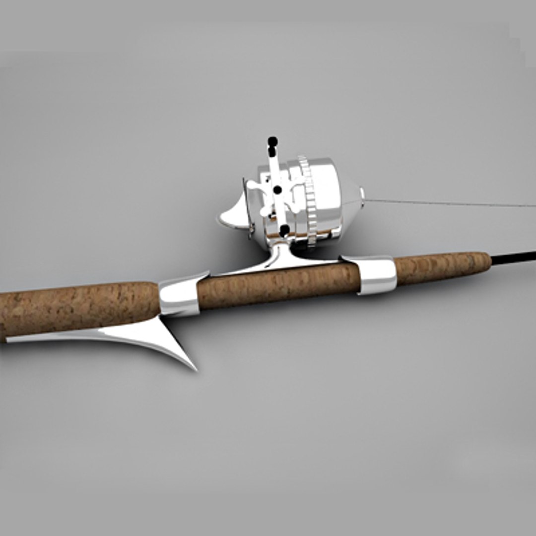 fishing rod 3d model