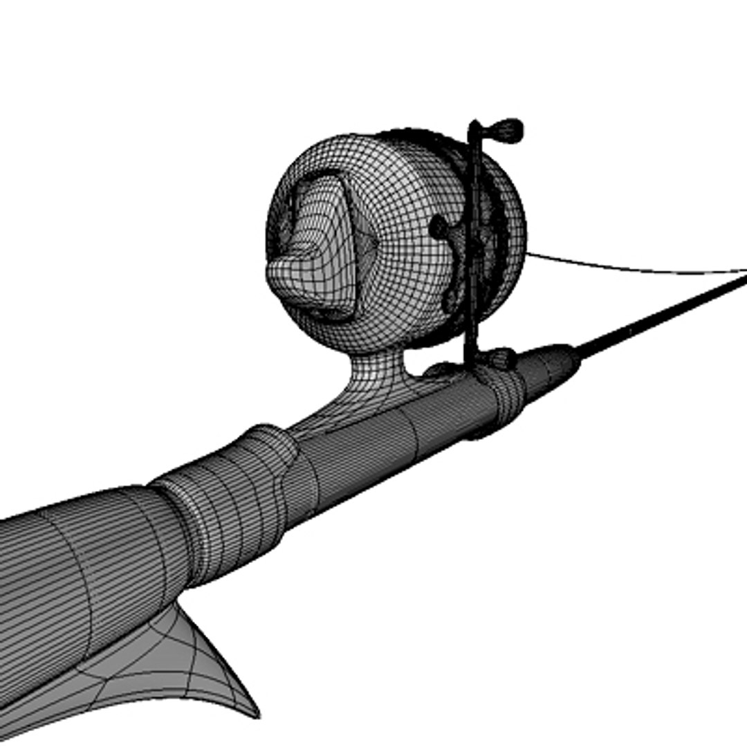 fishing rod 3d model