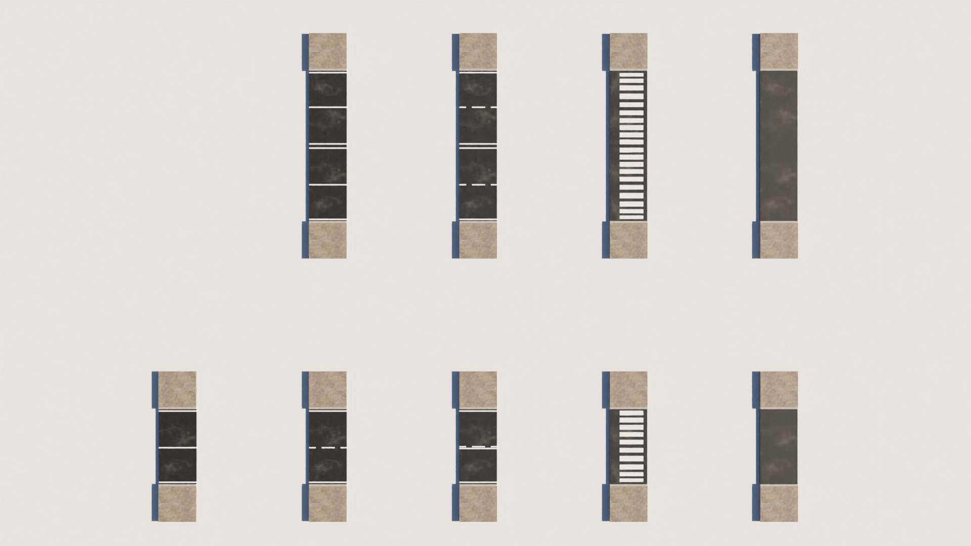 3D Moduler Asphalt Roadway - TurboSquid 2121925