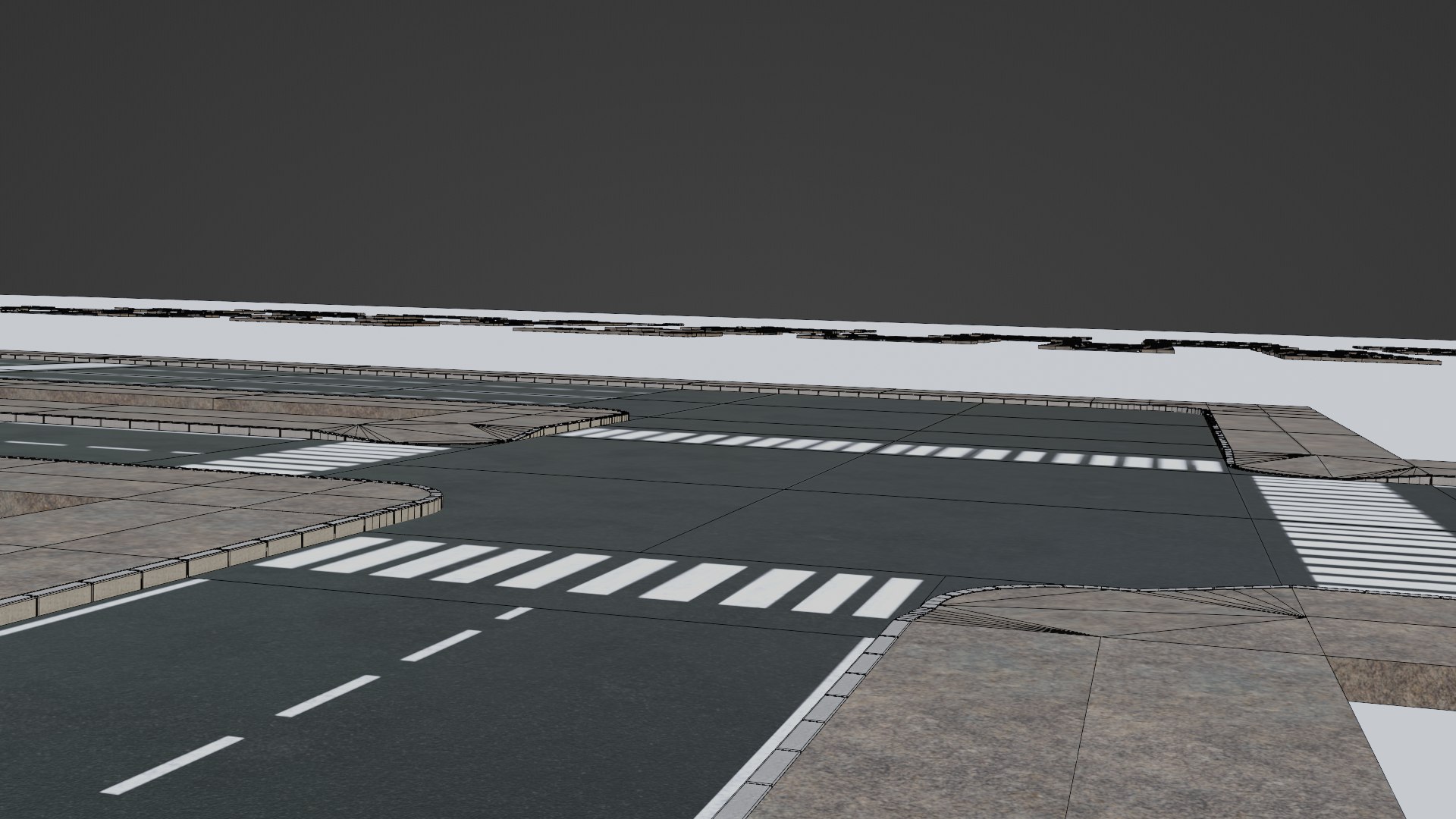 3D Moduler Asphalt Roadway - TurboSquid 2121925