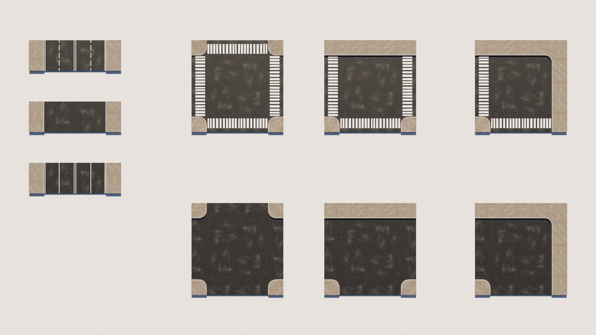 3D Moduler Asphalt Roadway - TurboSquid 2121925