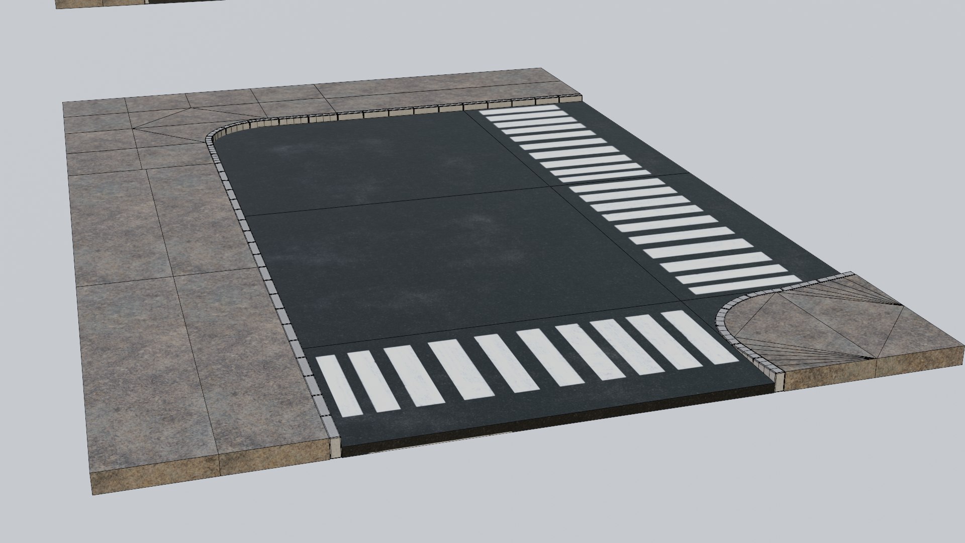 3D Moduler Asphalt Roadway - TurboSquid 2121925