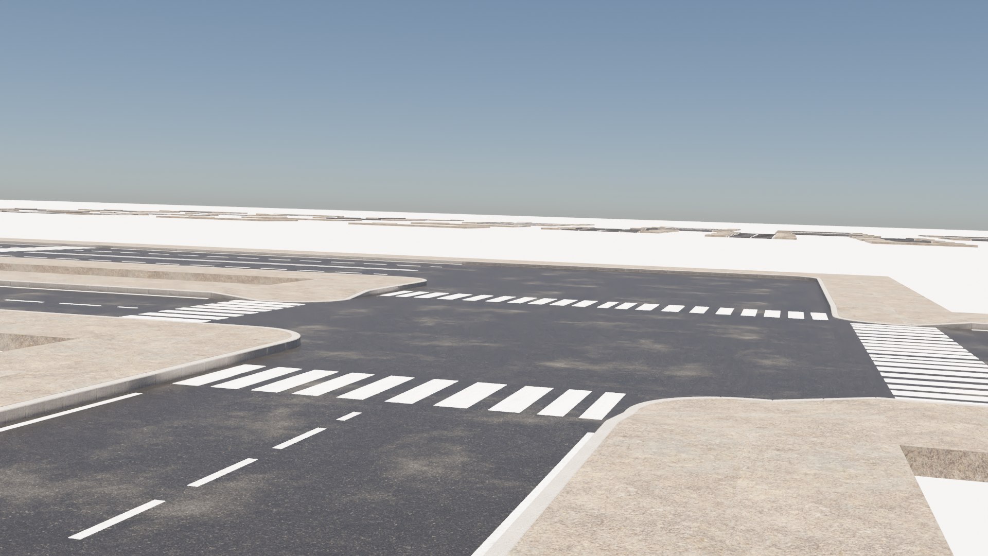 3D Moduler Asphalt Roadway - TurboSquid 2121925