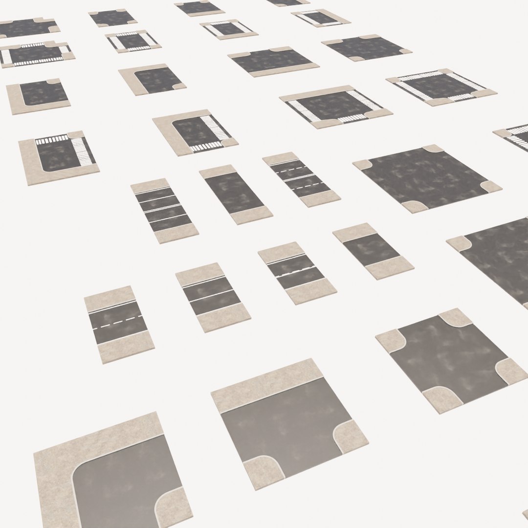 3D Moduler Asphalt Roadway - TurboSquid 2121925
