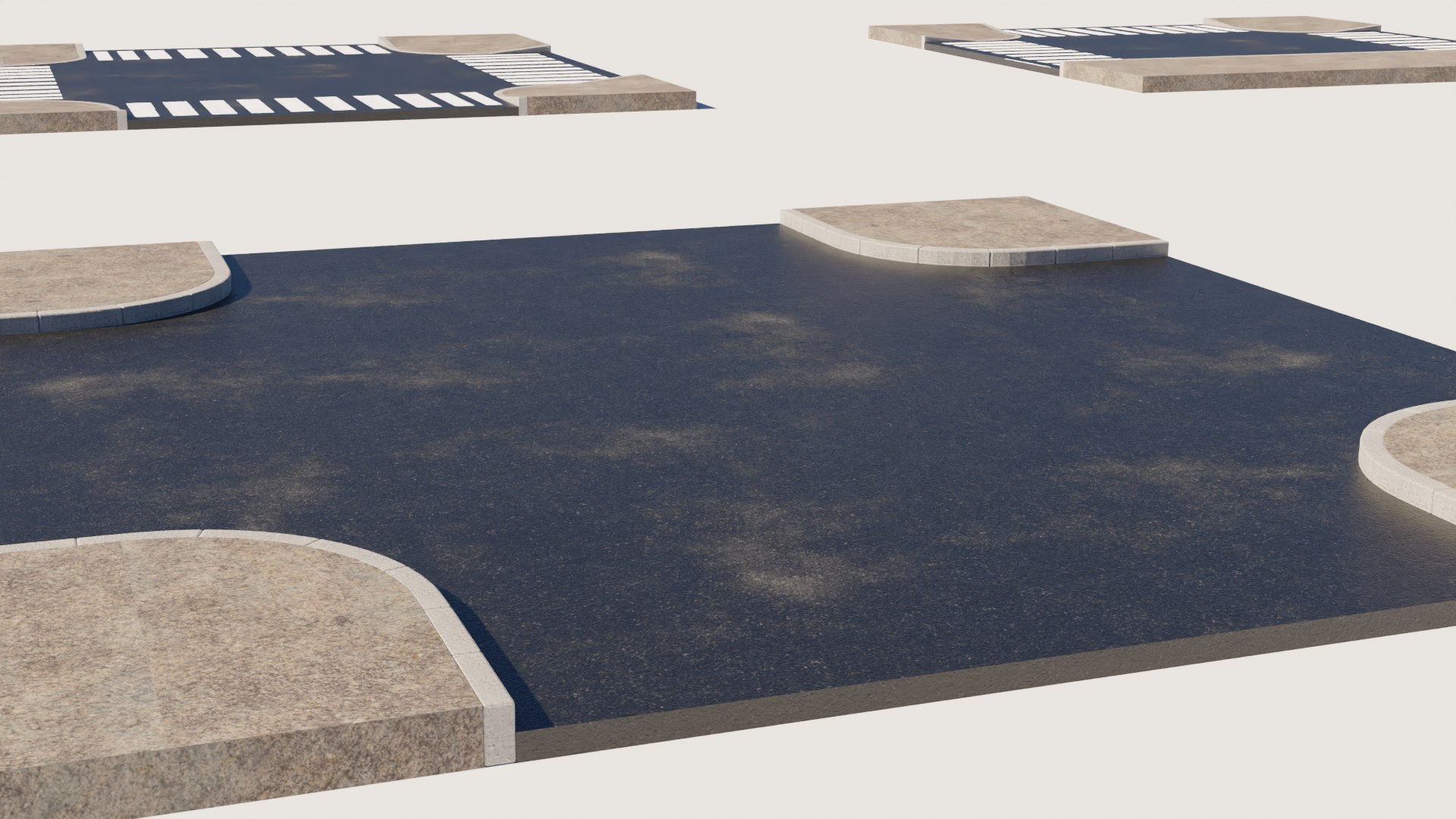 3D Moduler Asphalt Roadway - TurboSquid 2121925