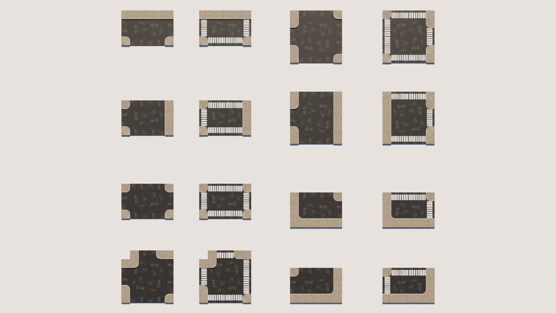 3D Moduler Asphalt Roadway - TurboSquid 2121925