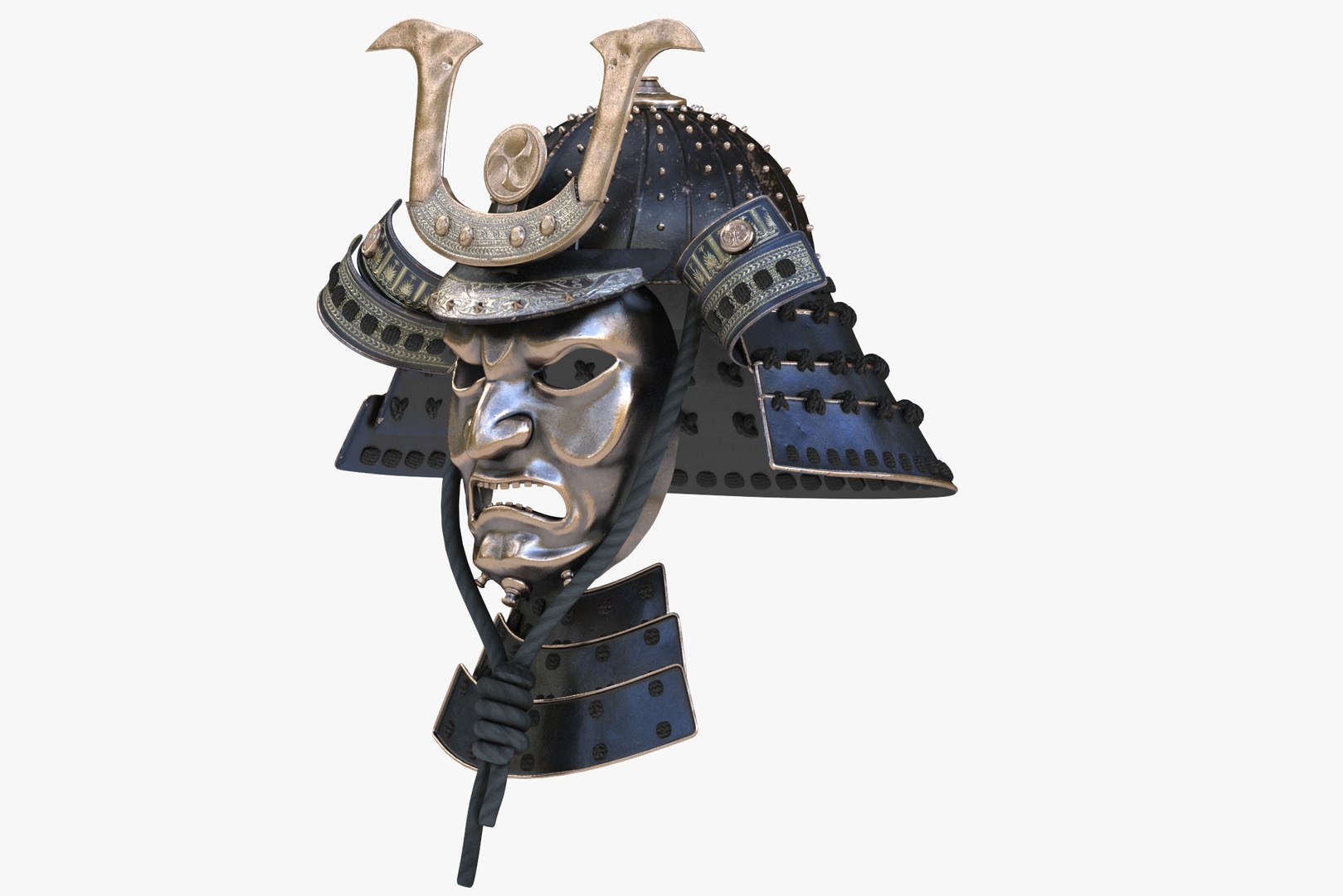 3D Samurai Helm - TurboSquid 1373345