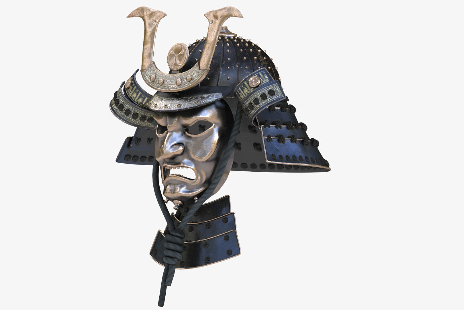 3D samurai helm - TurboSquid 1373345