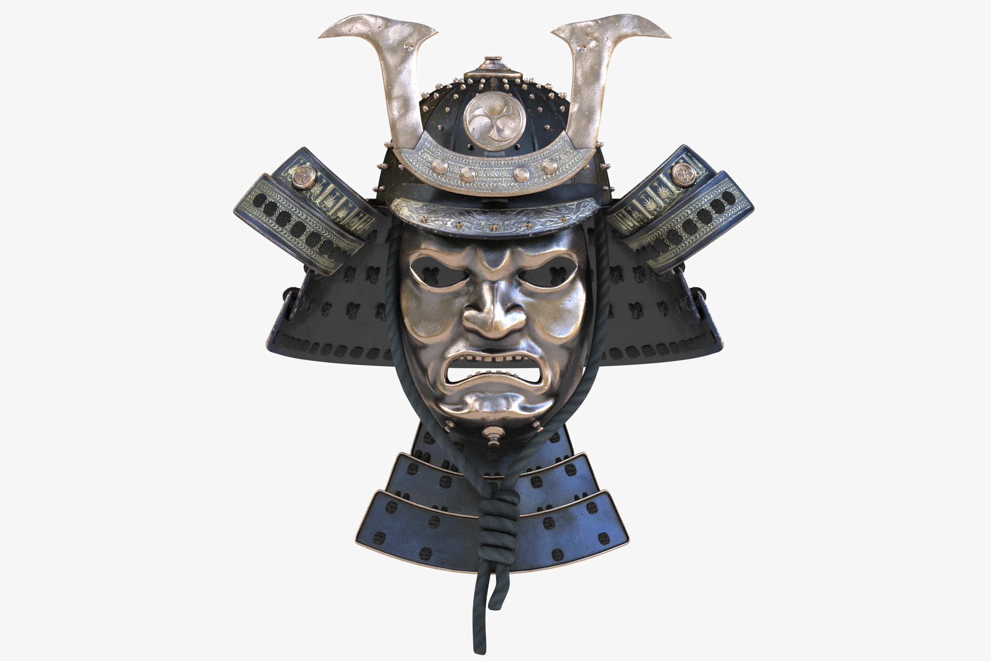 3D samurai helm - TurboSquid 1373345