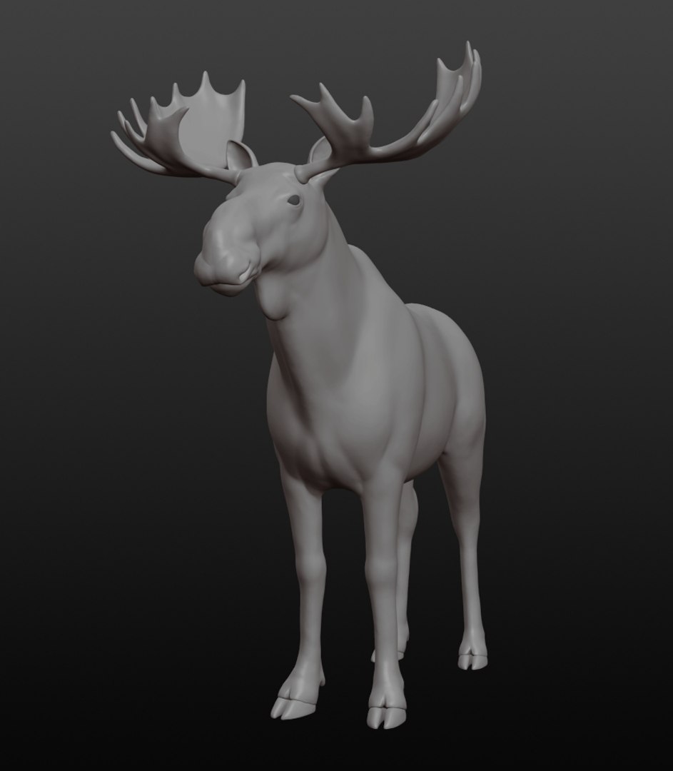 3D Moose Base Mesh Model - TurboSquid 1433819